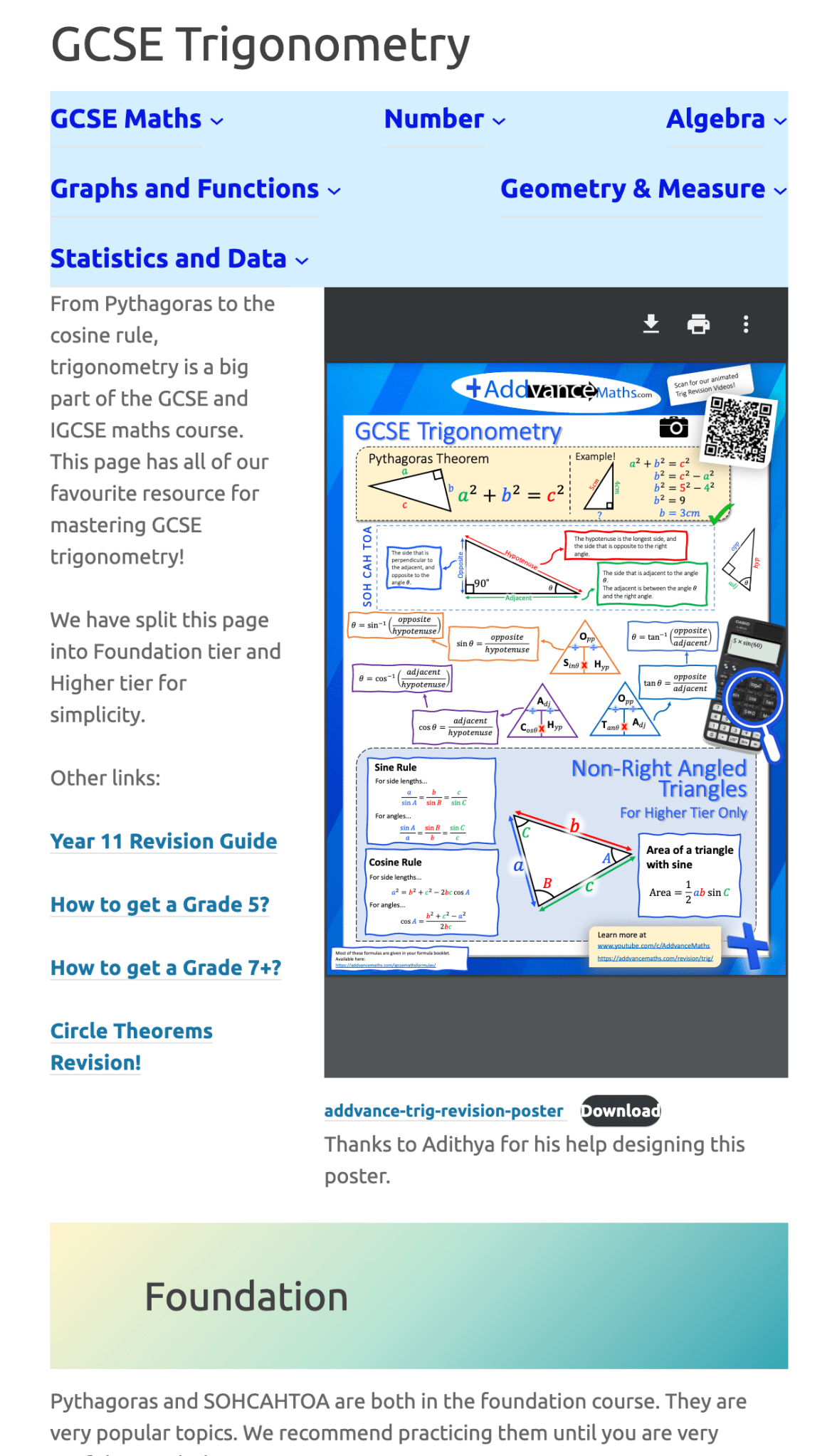 IGCSE Maths Most Common Topics – Addvance Maths